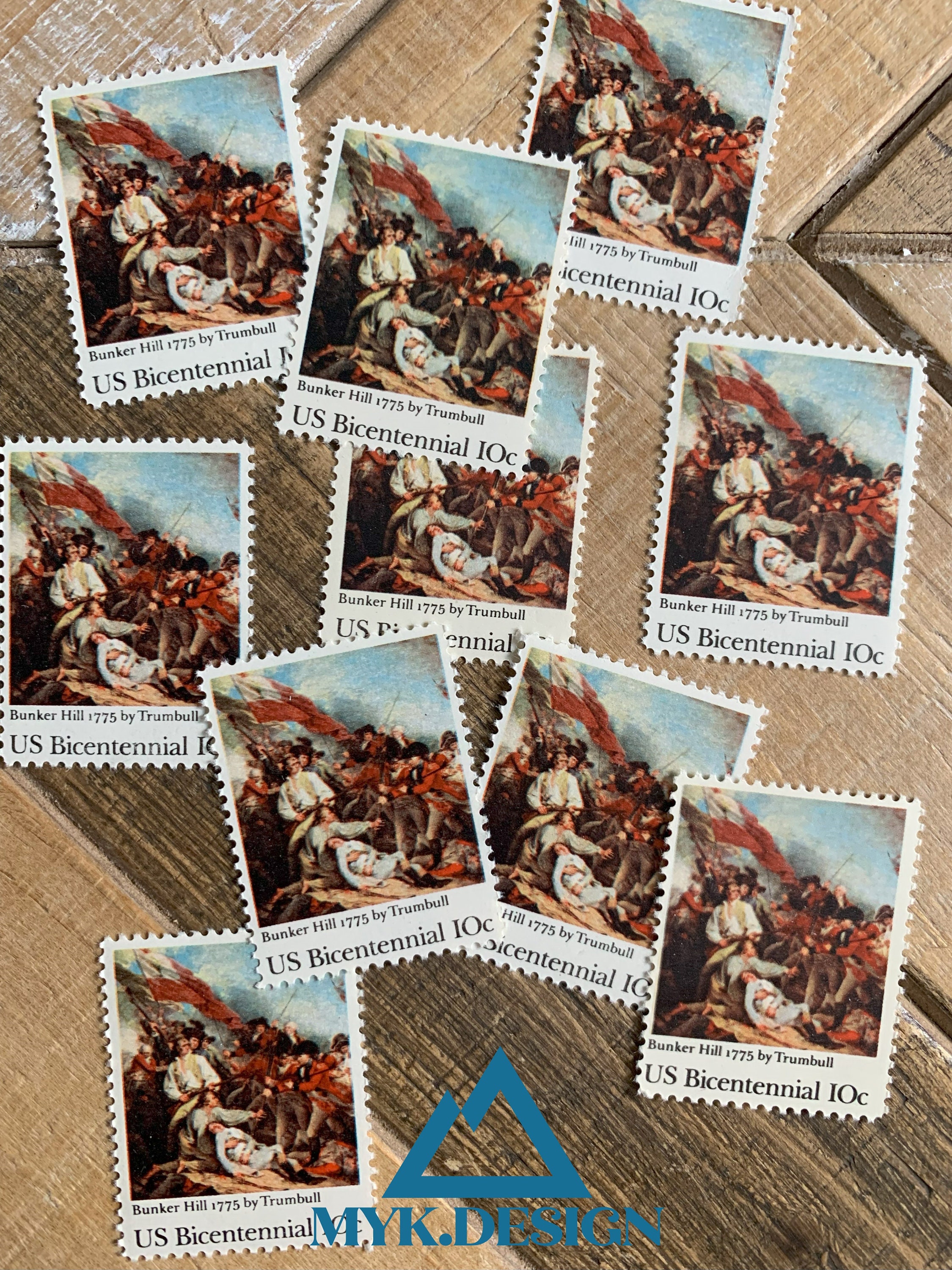 Battle of Bunker Hill 1975 Vintage US Postage Stamps Face Value 10 ...