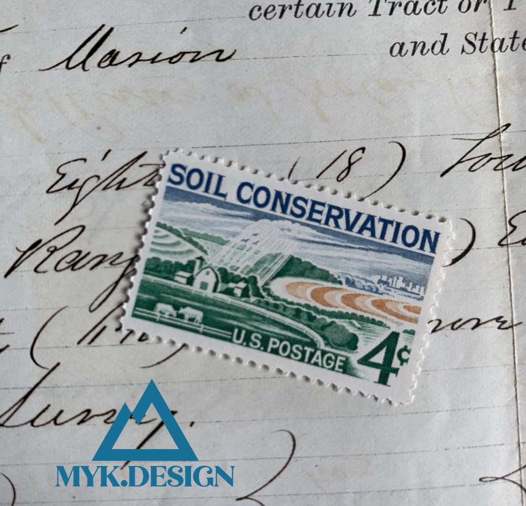Soil Conservation 1959 Vintage US Postage Stamps Face Value 4 Cents ...