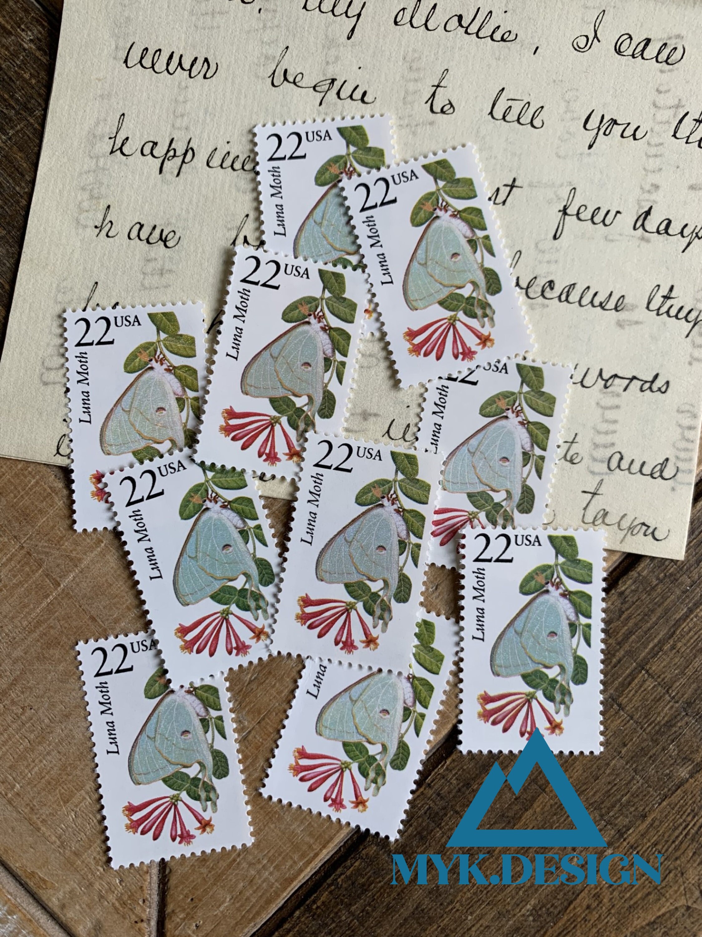 Luna Moth 1987 Vintage US Postage Stamps Face Value 22 Cents Scott 2293 ...