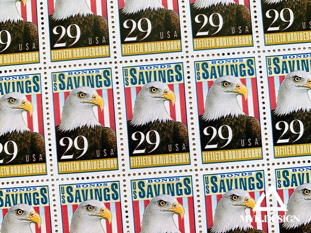 Savings Bonds | 1991 | Vintage US Postage Stamps | Face Value 29 Cents ...