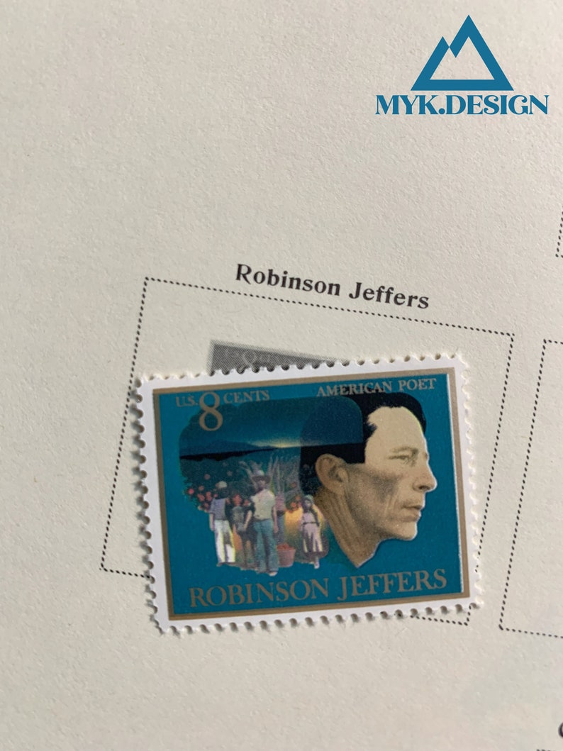 Robinson Jeffers | 1973 | Vintage US Postage Stamps | Face Value 8 ...