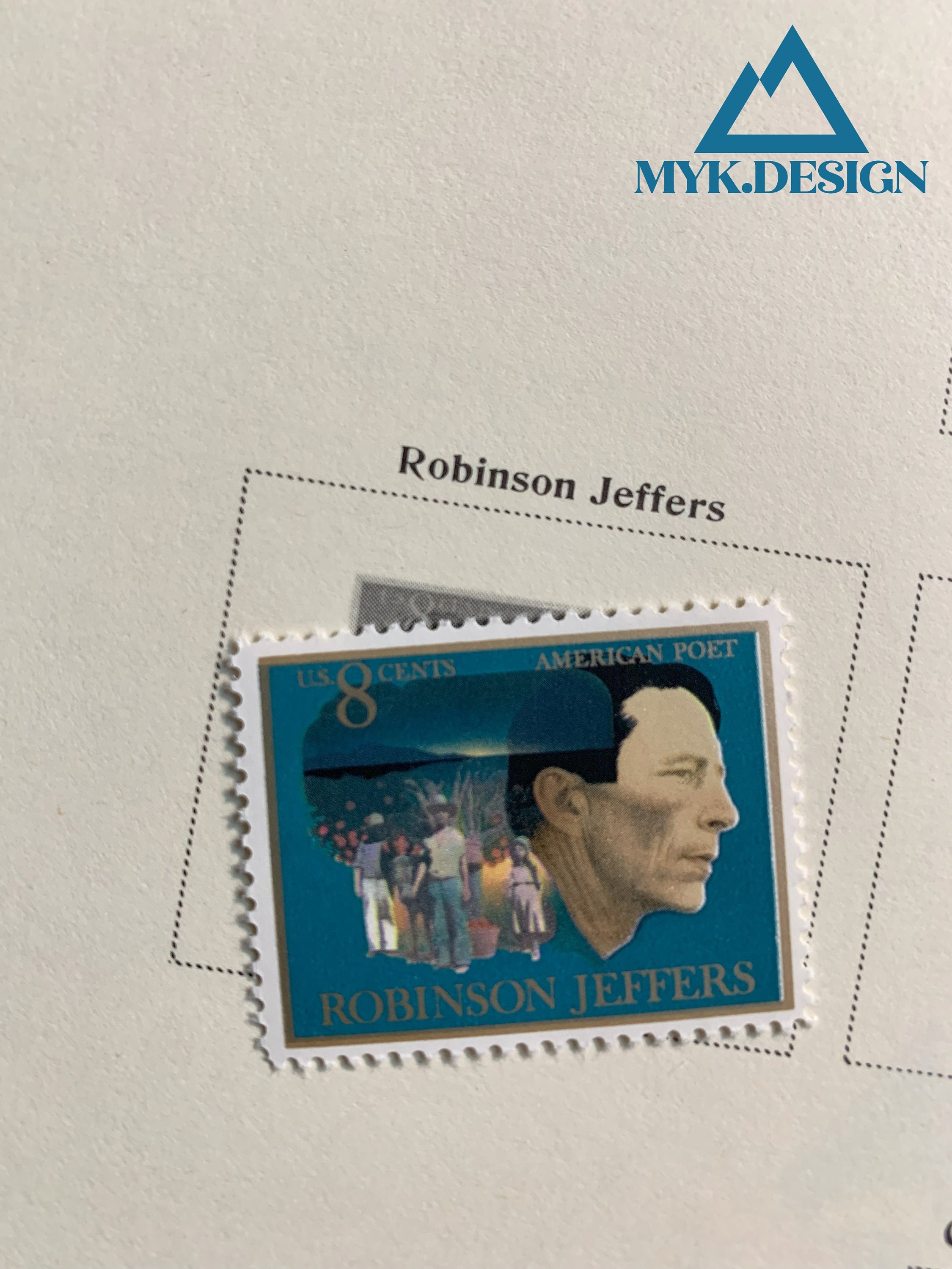 Robinson Jeffers | 1973 | Vintage US Postage Stamps | Face Value 8 ...