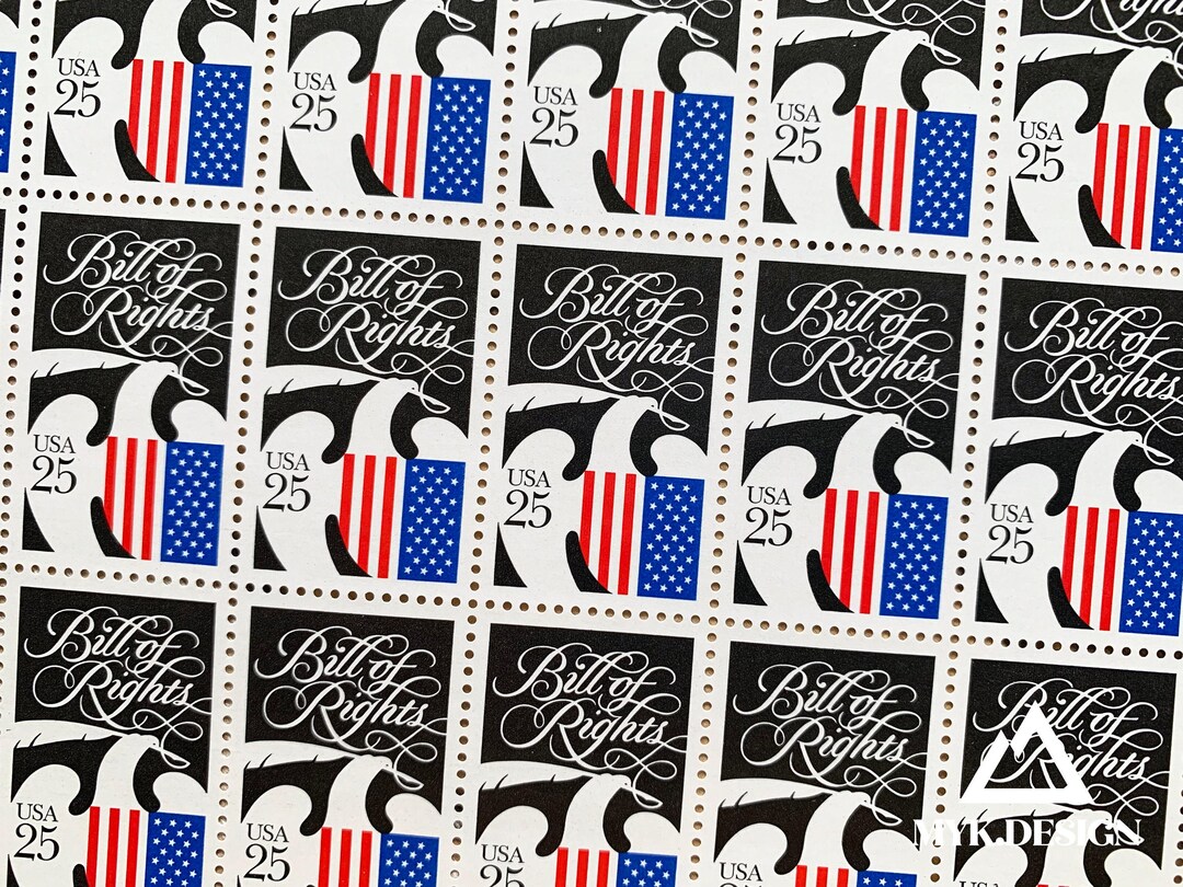 Bill of Rights | 1989 | Vintage US Postage Stamps, Scott #2421 | Face ...