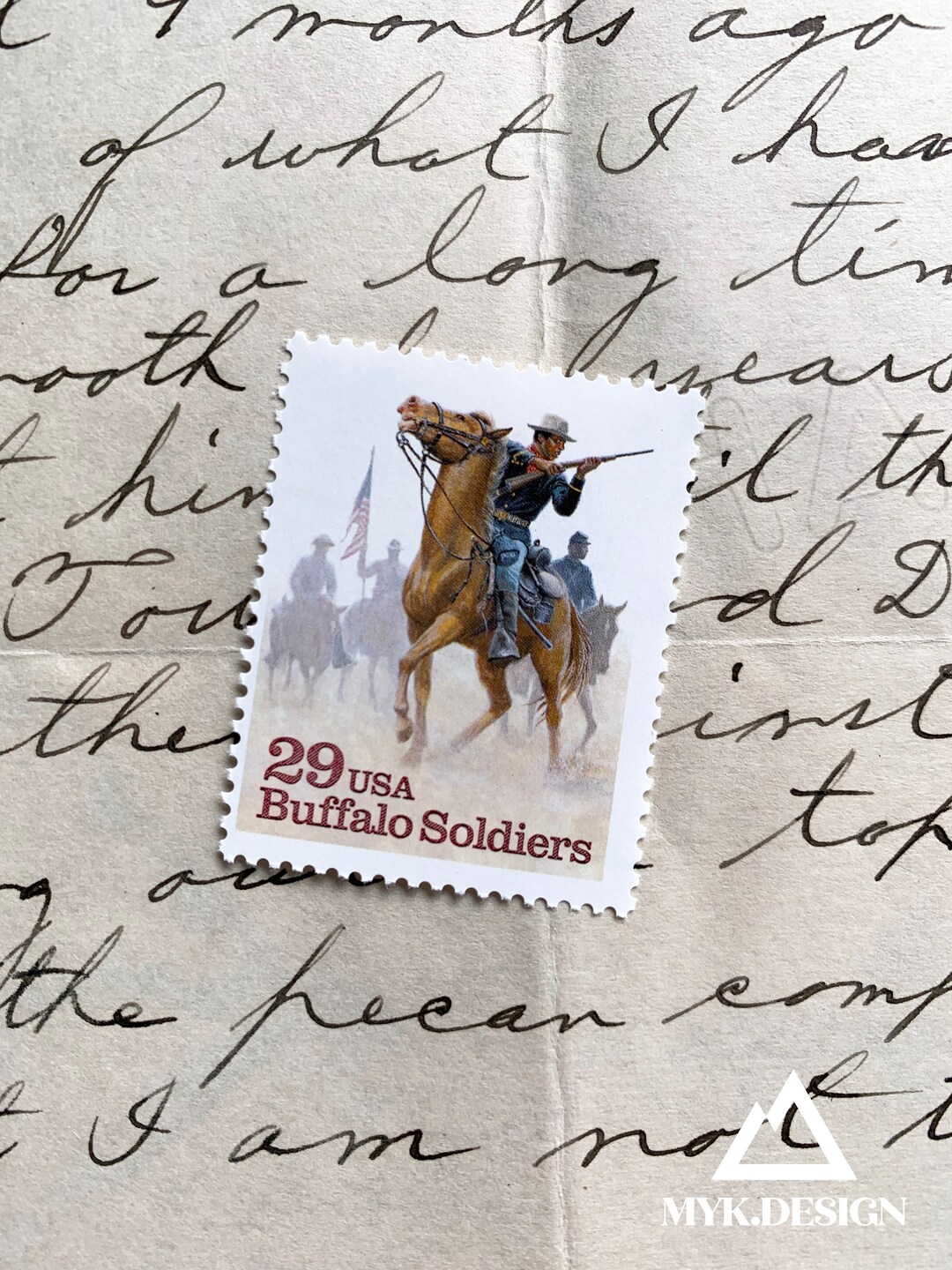 Buffalo Soldiers 1994 Vintage US Postage Stamps Face Value 29 Cents ...