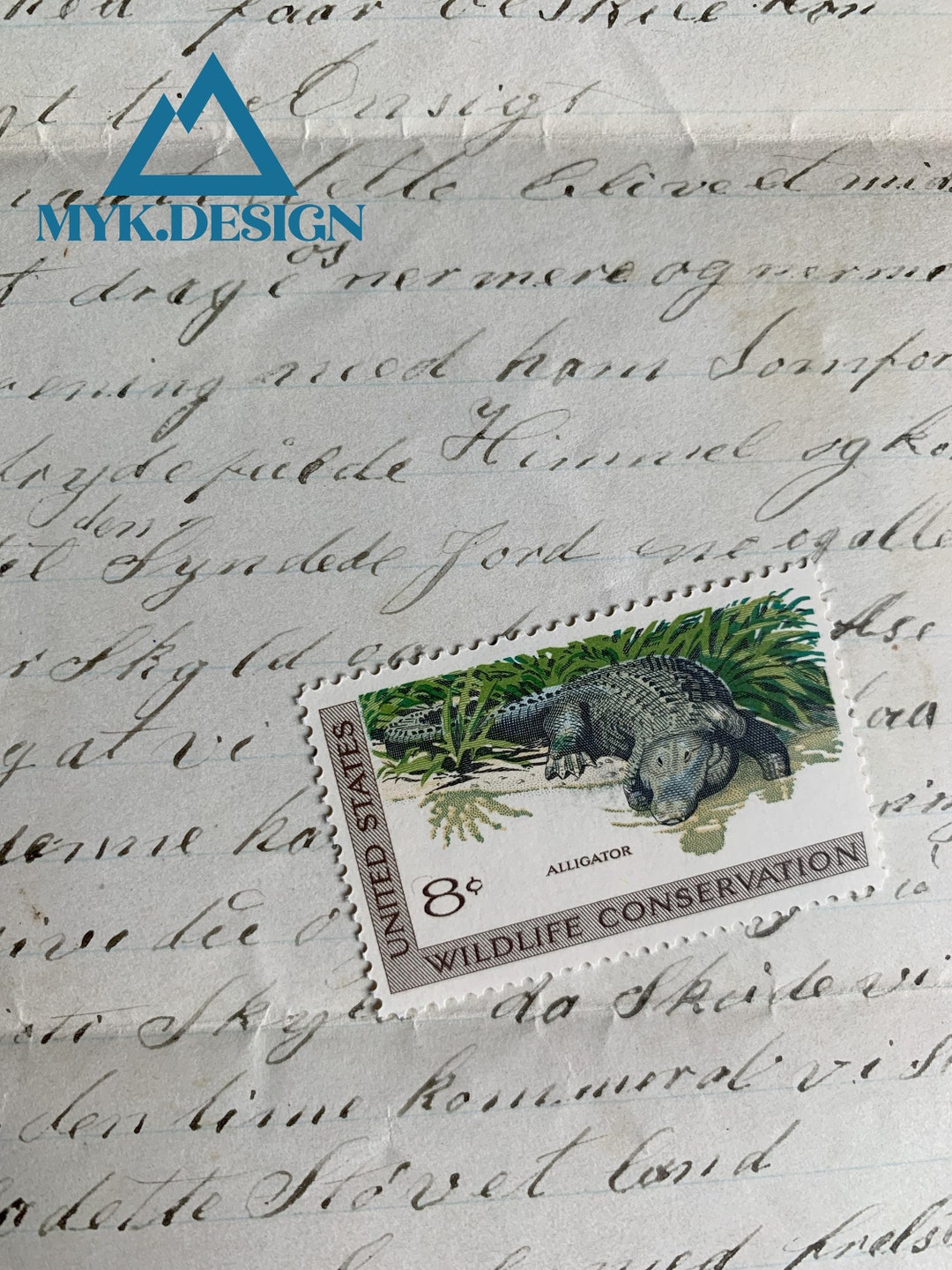 Alligator 1971 Vintage US Postage Stamps Face Value 8 Cents Scott 1428 ...