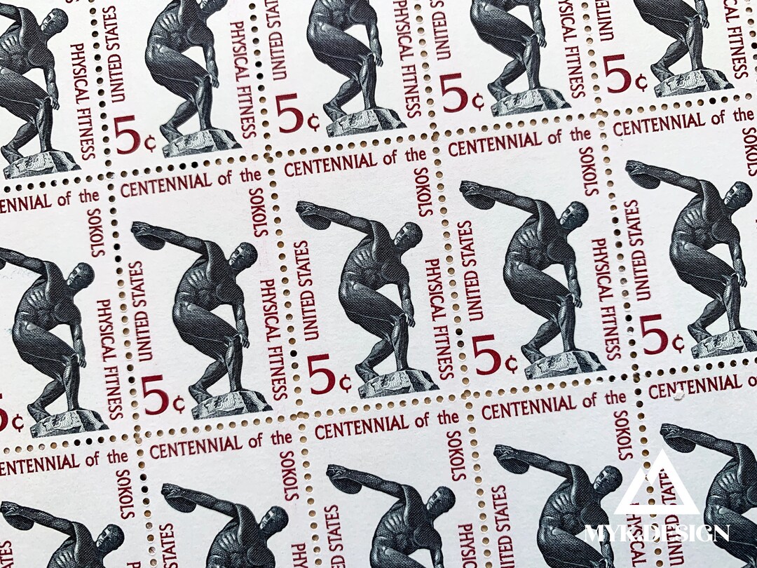 Sokols, Physical Fitness | 1965 | Vintage US Postage Stamps | Face ...