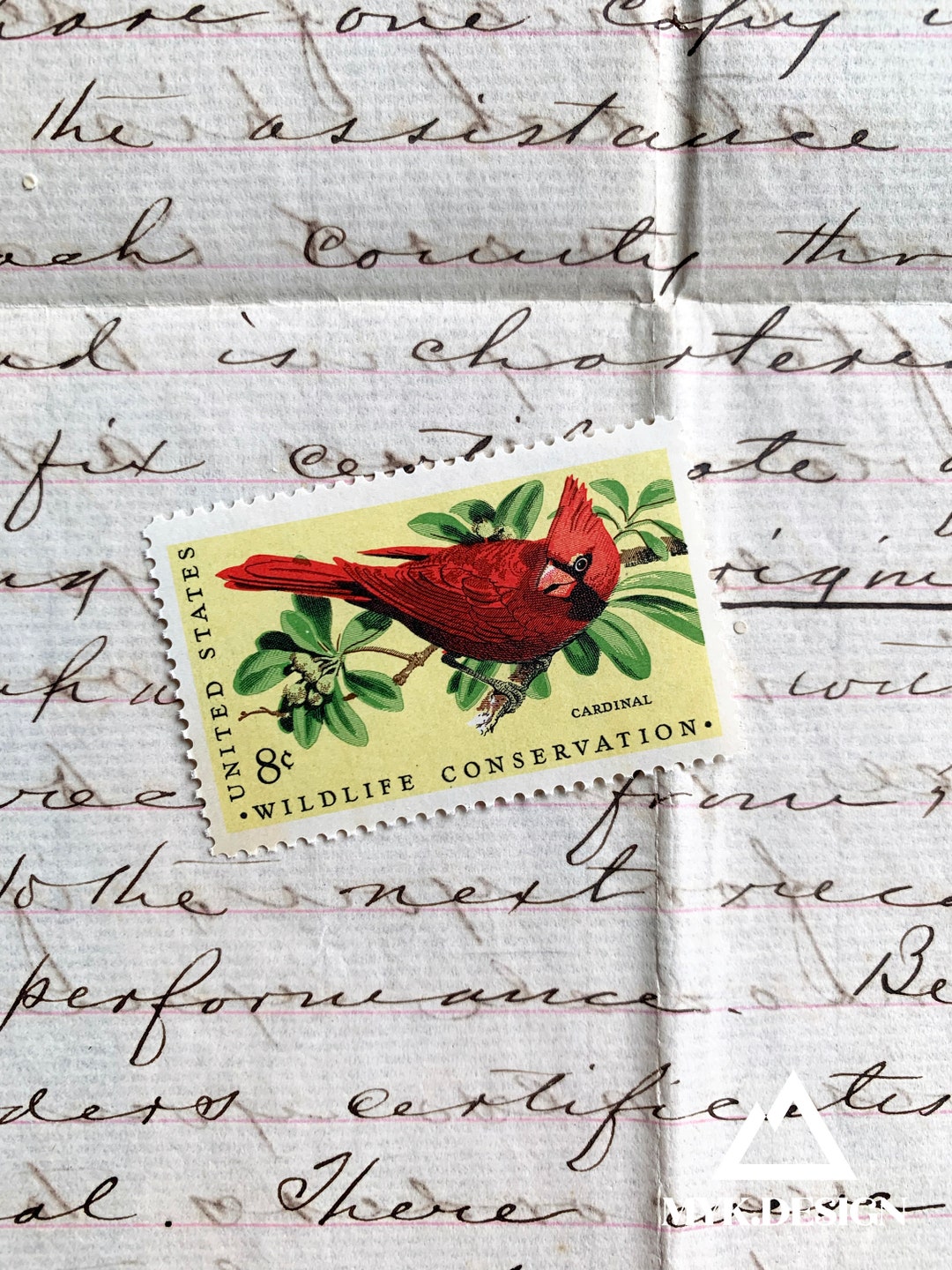 Northern Cardinal | 1972 | Vintage US Postage Stamps | Face Value 8 ...