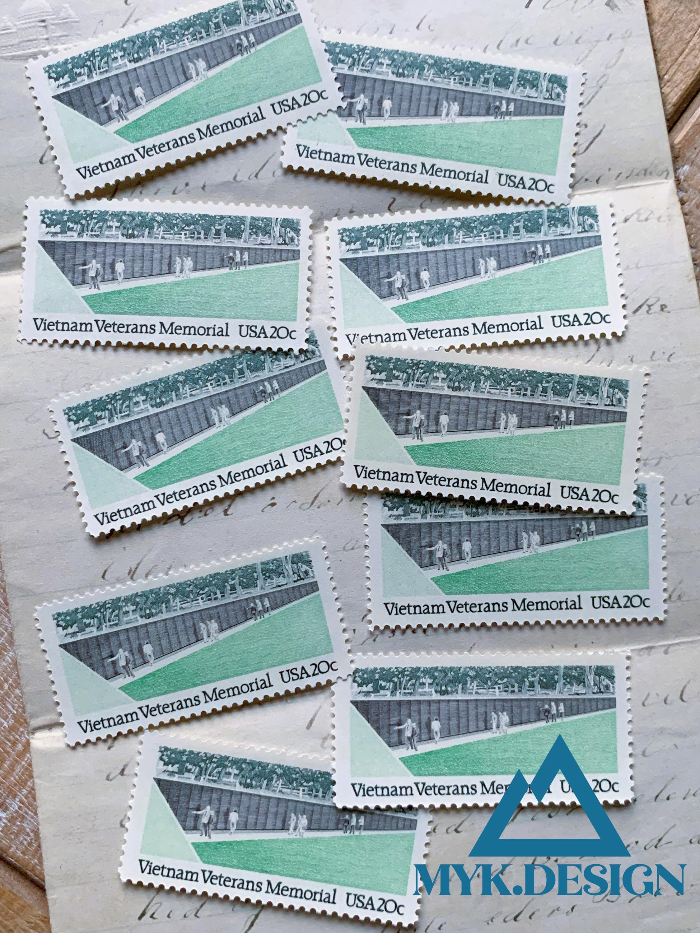 Vietnam Veterans Memorial | 1984 | Vintage US Postage Stamps | Face ...