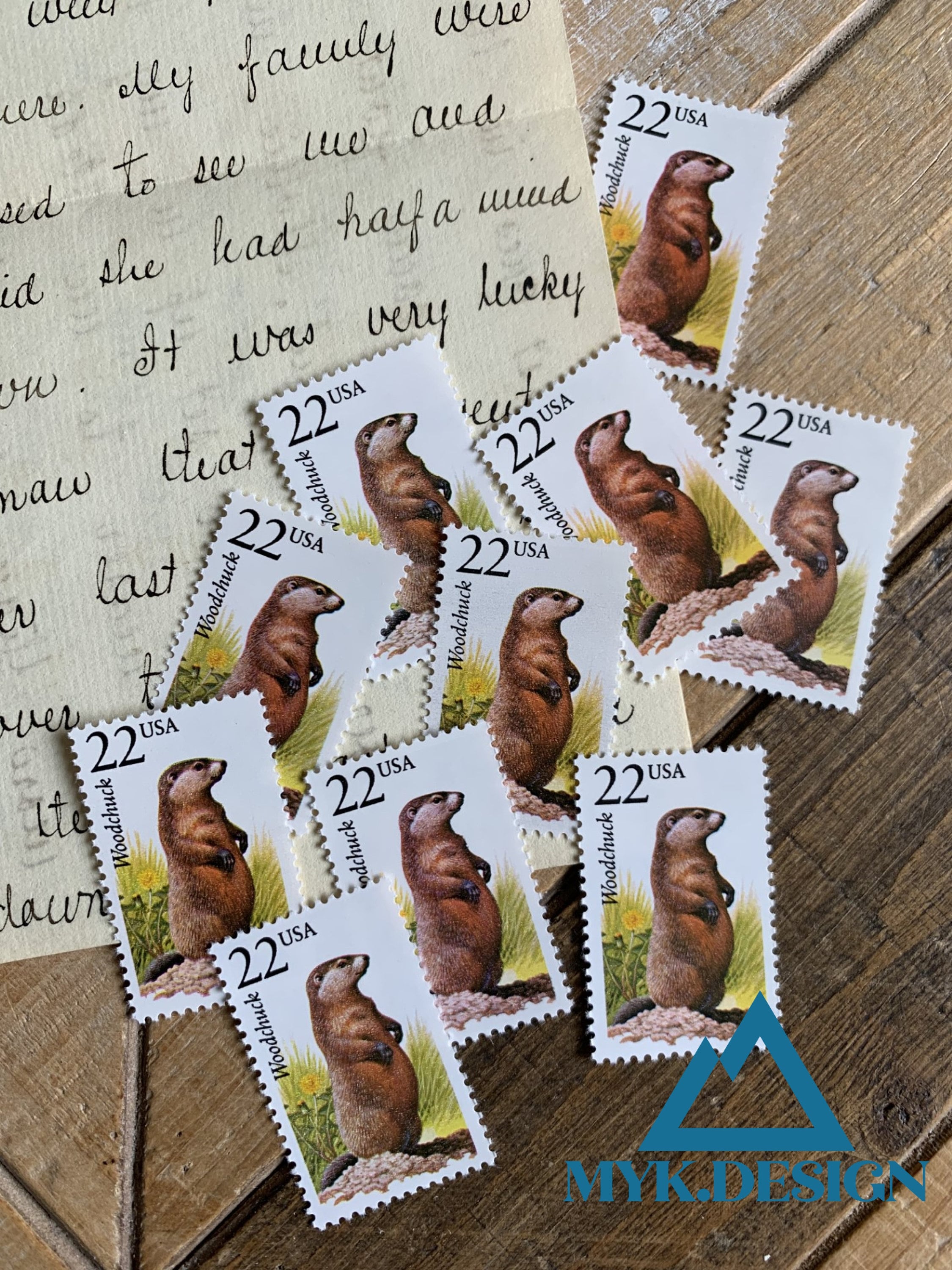 Woodchuck 1987 Vintage US Postage Stamps Face Value 22 Cents Scott 2307 ...