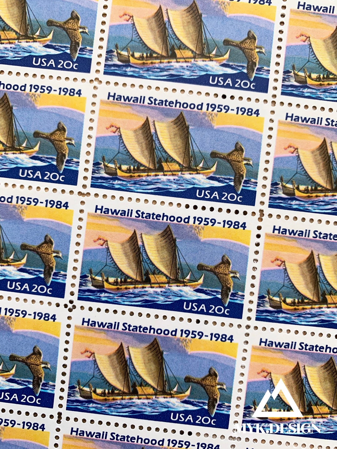 Hawaii Statehood | 1984 | Vintage US Postage Stamps | Face Value 20 ...