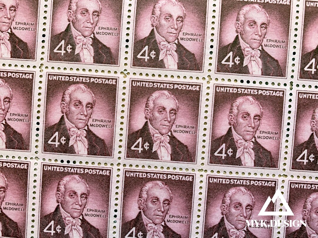 Ephraim Mcdowell | 1959 | Vintage US Postage Stamps | Face Value 4 ...