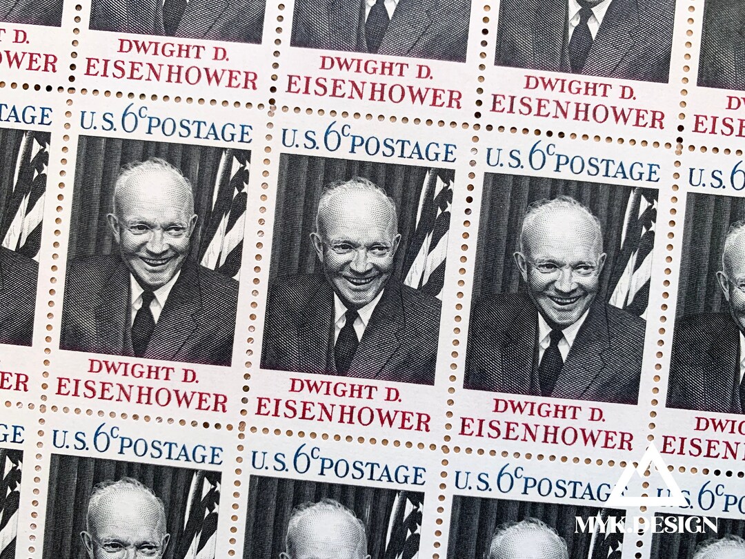 Dwight Eisenhower | 1969 | Vintage US Postage Stamps | Face Value 6 ...