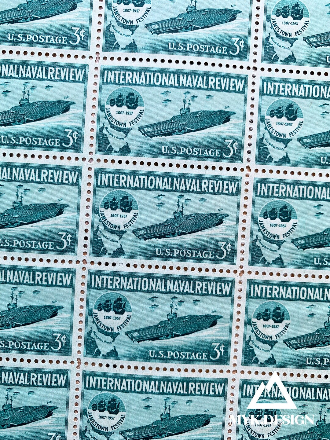 International Naval Review | 1957 | Vintage US Postage Stamps | Face ...