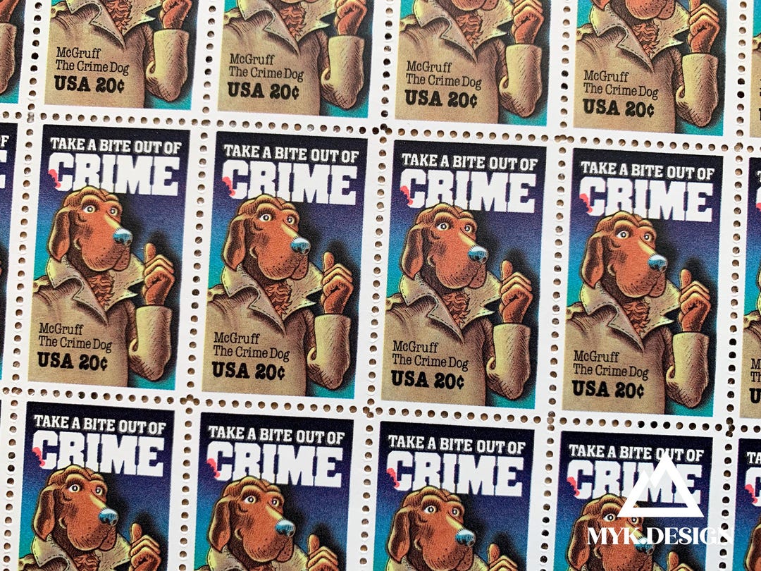 Mcgruff the Crime Dog | 1984 | Vintage US Postage Stamps | Face Value ...