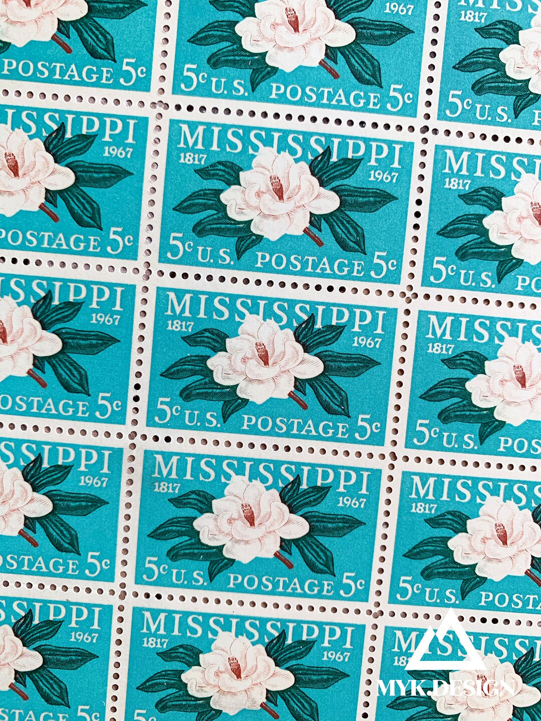 Mississippi Statehood, 150 Years | 1967 | Vintage US Postage Stamps ...
