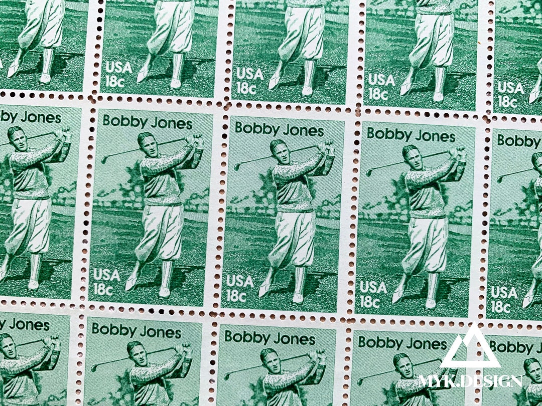 Bobby Jones | 1981 | Vintage US Postage Stamps | Face Value 18 Cents ...