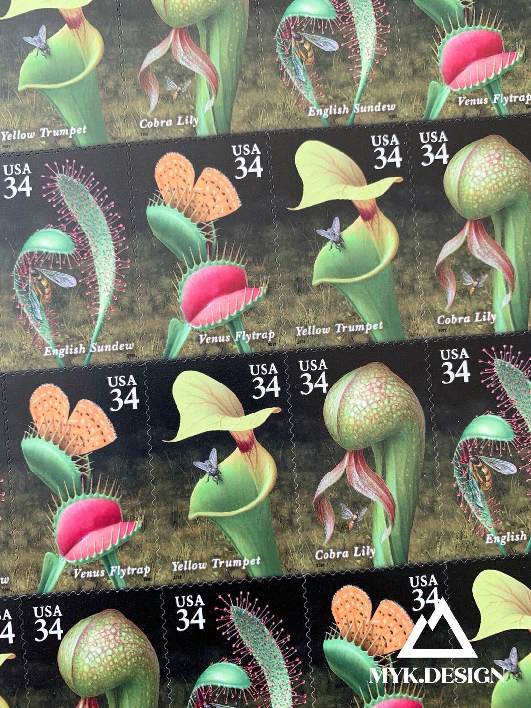 Carnivorous Plants | 2001 | Vintage US Postage Stamps, Scott #3528-31 ...