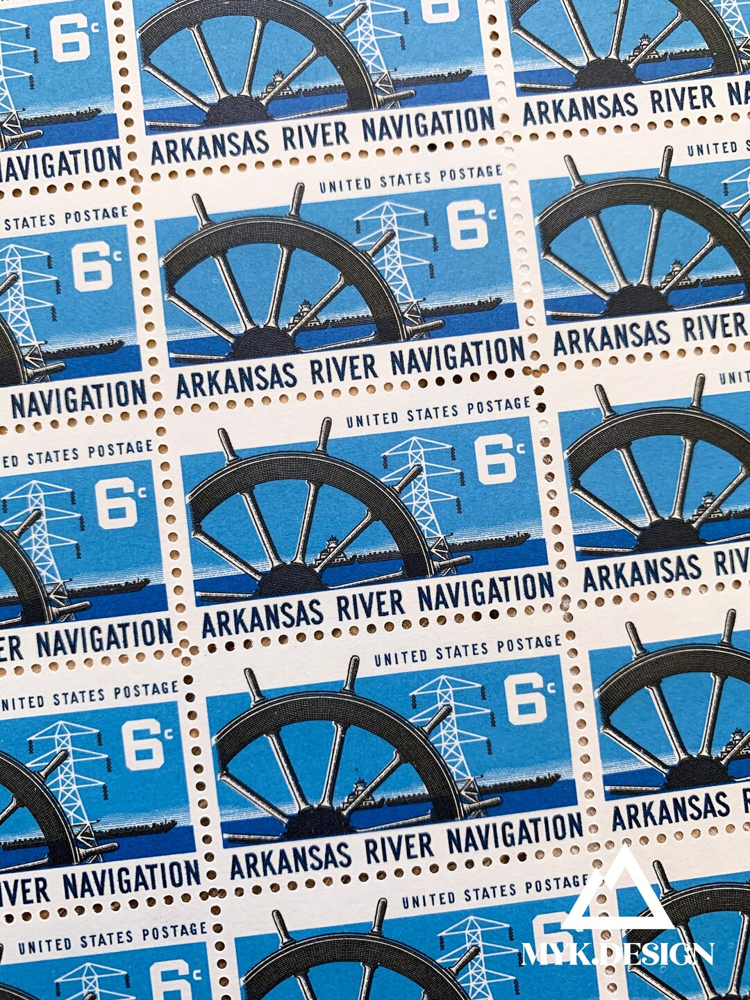 Arkansas River Navigation | 1968 | Vintage US Postage Stamps | Face ...