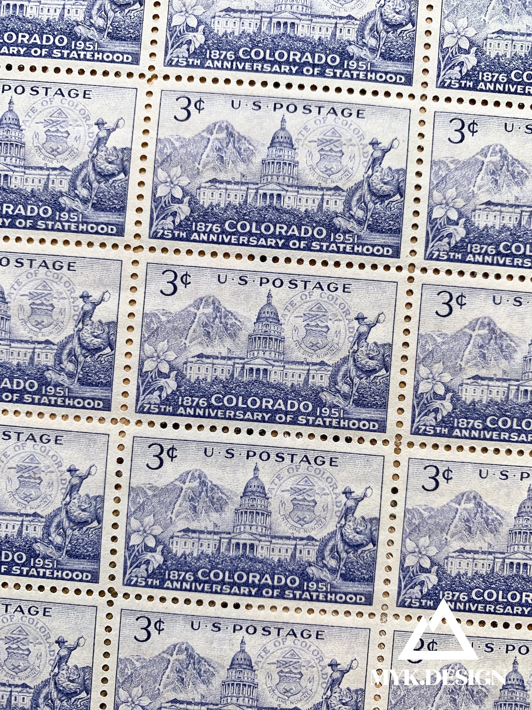 Colorado | 1951 | Vintage US Postage Stamps | Face Value 3 Cents ...