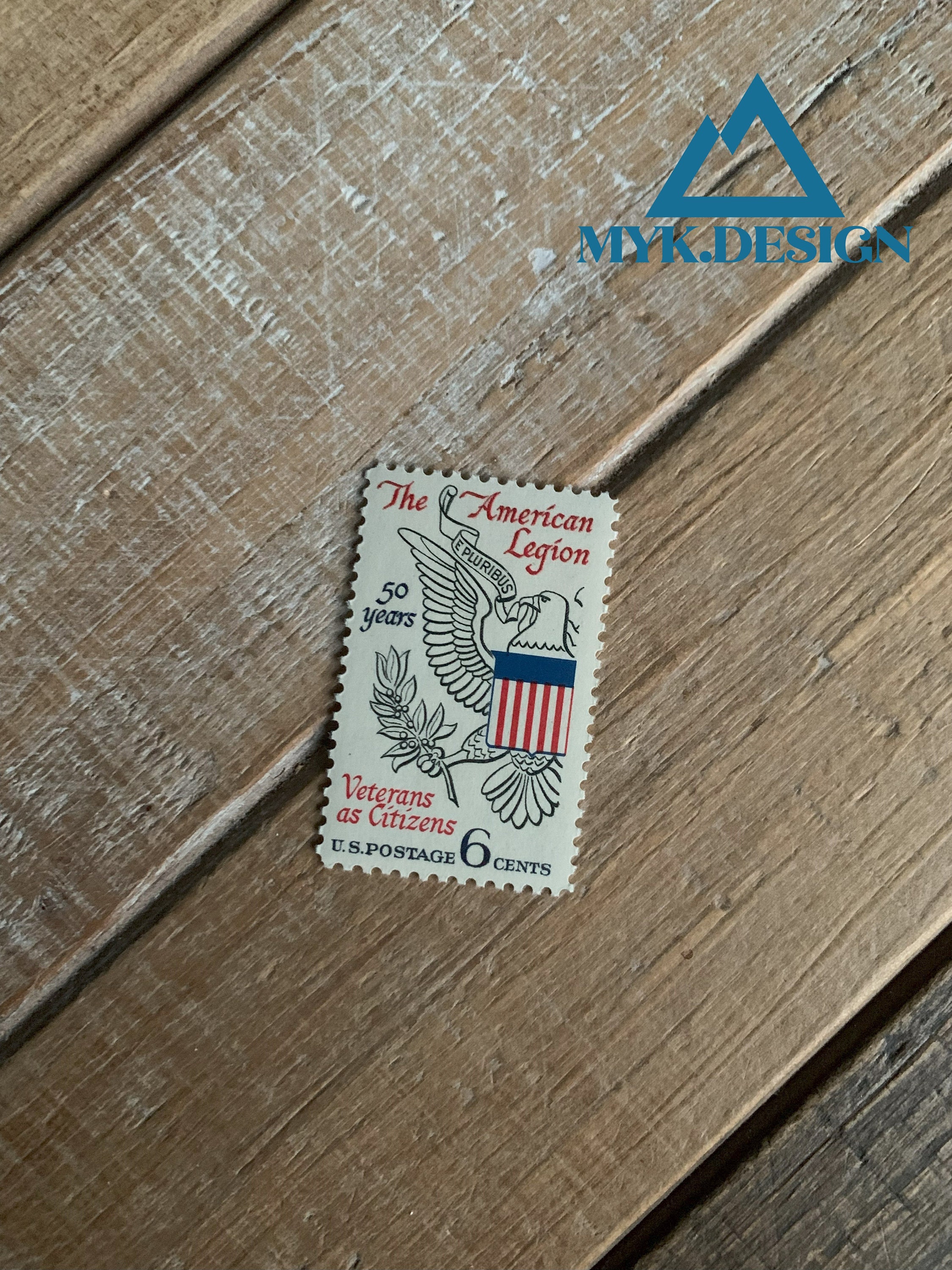 American Legion 1969 Vintage US Postage Stamps Face Value 6 Cents Scott ...