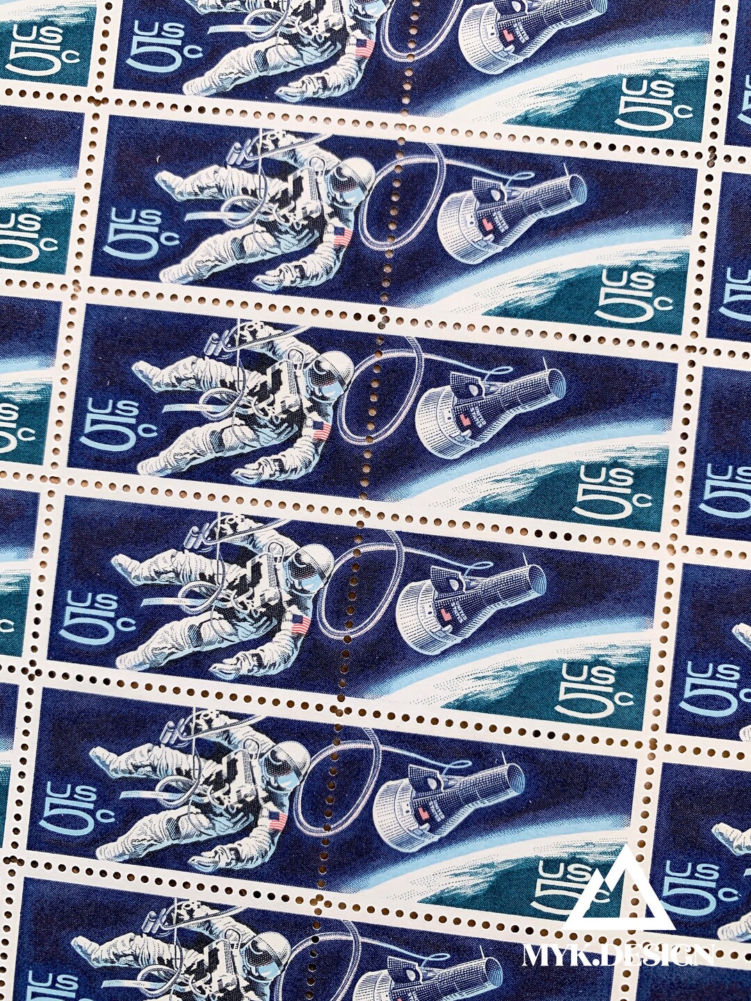 Project Gemini | 1967 | Vintage US Postage Stamps | Face Value 5 Cents ...