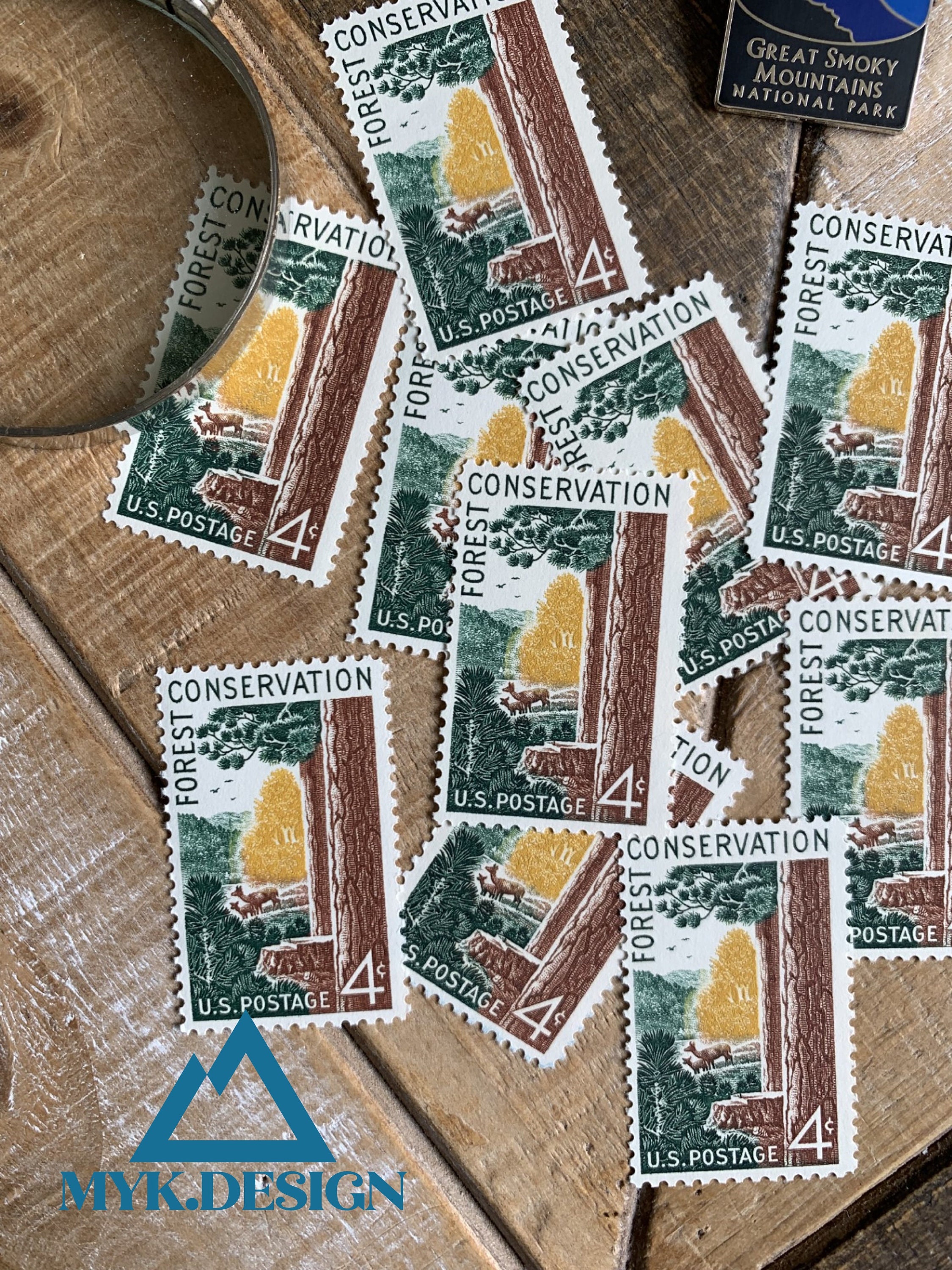 Forest Conservation 1958 Vintage US Postage Stamps Face Value 4 Cents ...