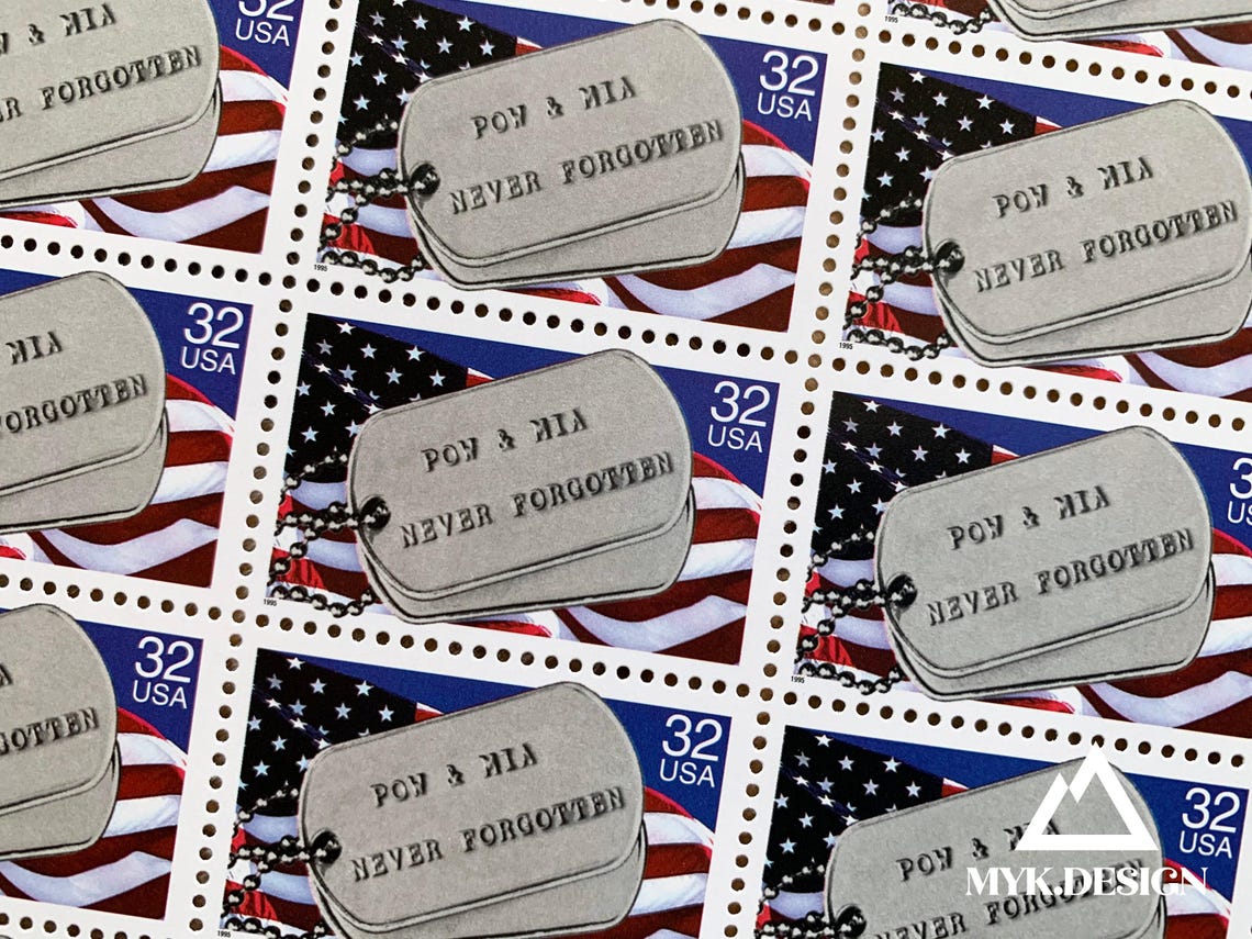 POW and MIA Servicemembers | 1995 | Vintage US Postage Stamps, Scott ...