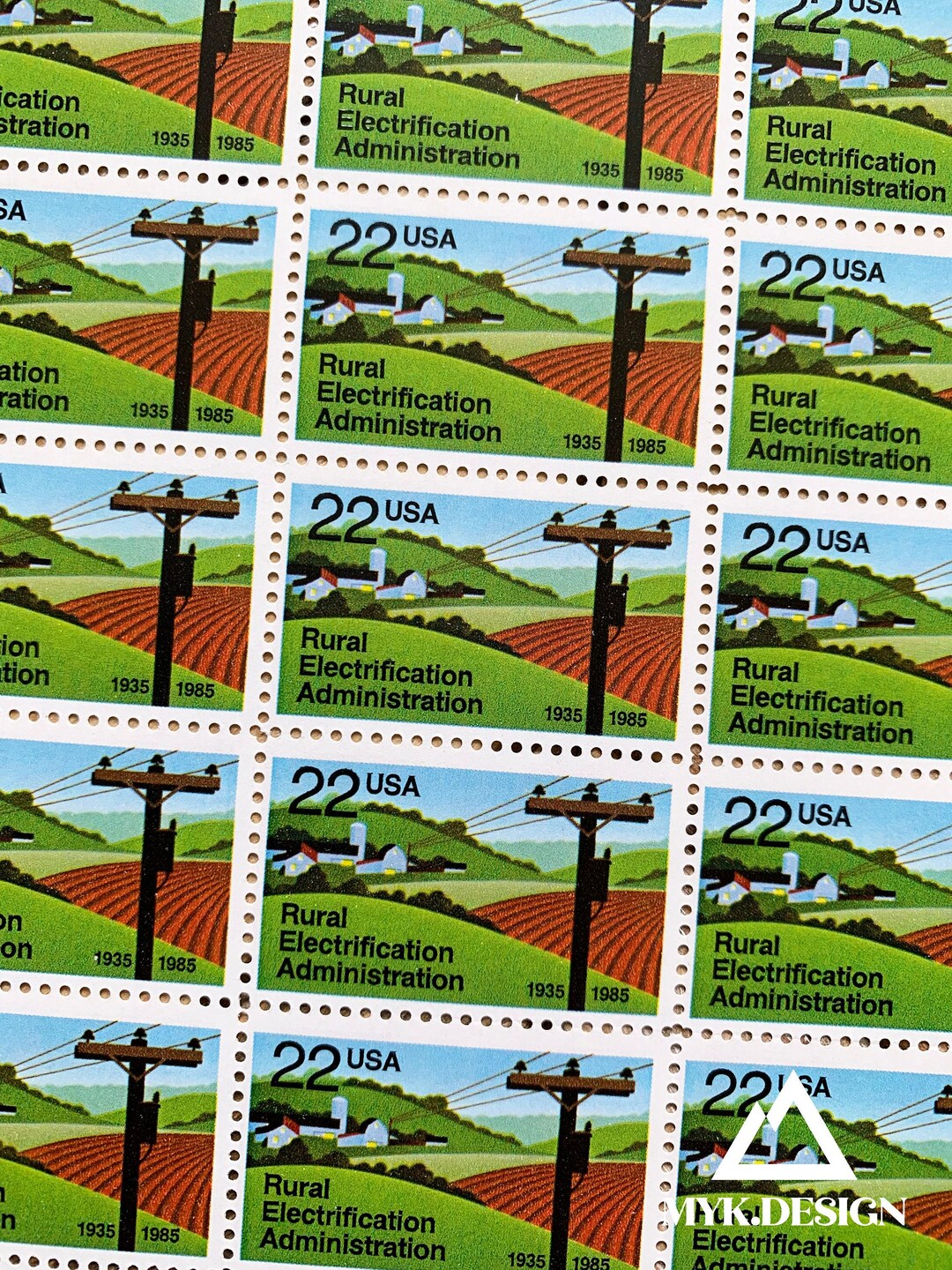 REA: Rural Electrification Administration | 1985 | Vintage US Postage ...