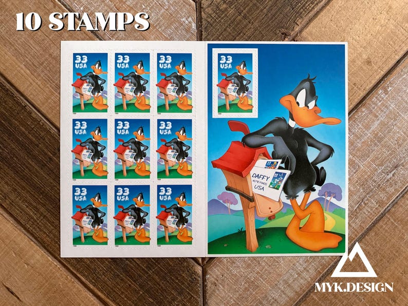 Daffy Duck | 1999 | Vintage US Postage Stamps, Scott #3306 | Face Value ...