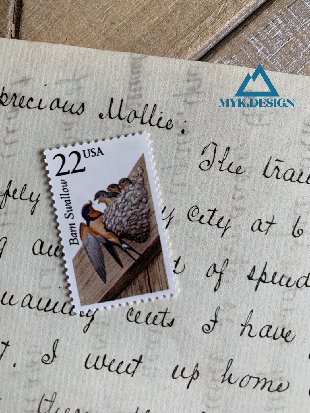 Barn Swallow | 1987 | Vintage US Postage Stamps | Face Value 22 Cents ...