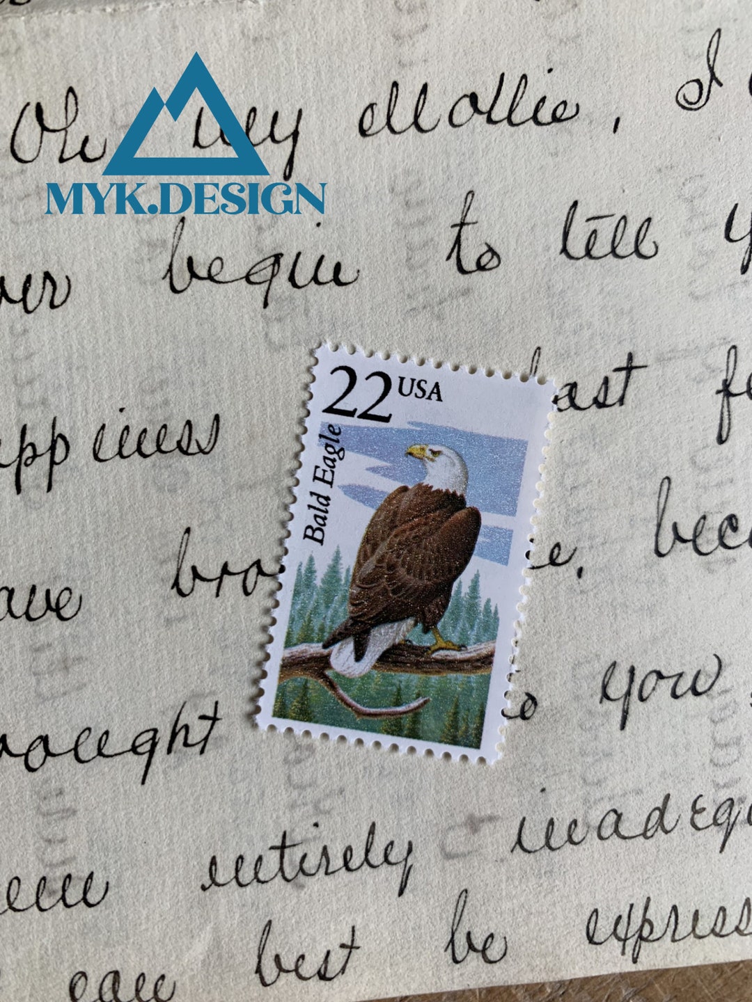 Bald Eagle | 1987 | Vintage US Postage Stamps | Face Value 22 Cents ...