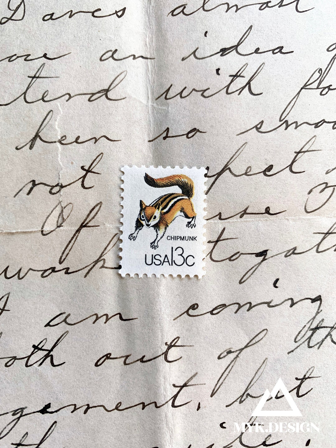 Chipmunk | 1978 | Vintage US Postage Stamps | Face Value 13 Cents ...