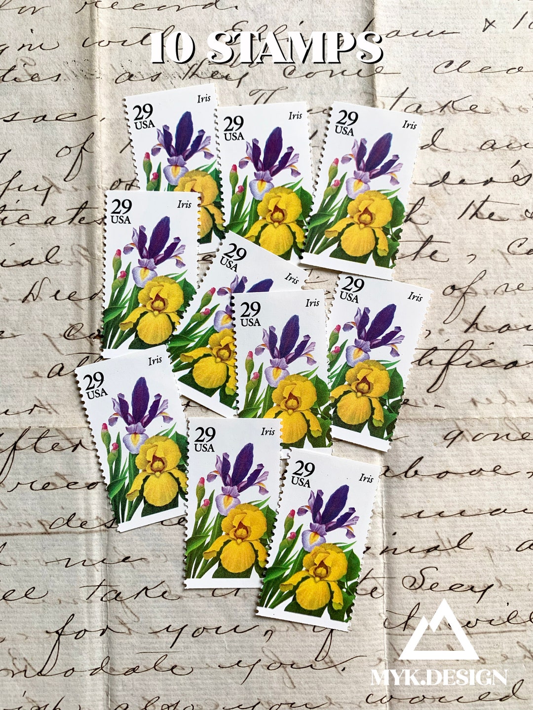 Iris | 1993 | Vintage US Postage Stamps | Face Value 29 Cents | Scott ...