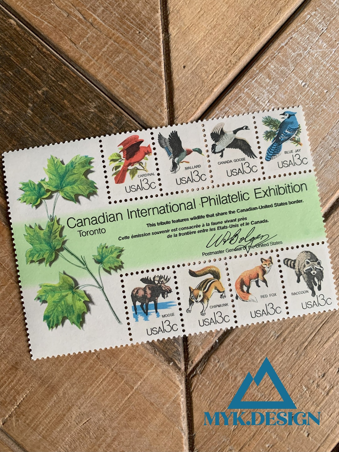 Wildlife | 1978 | Vintage US Postage Stamps | Face Value 13 Cents ...