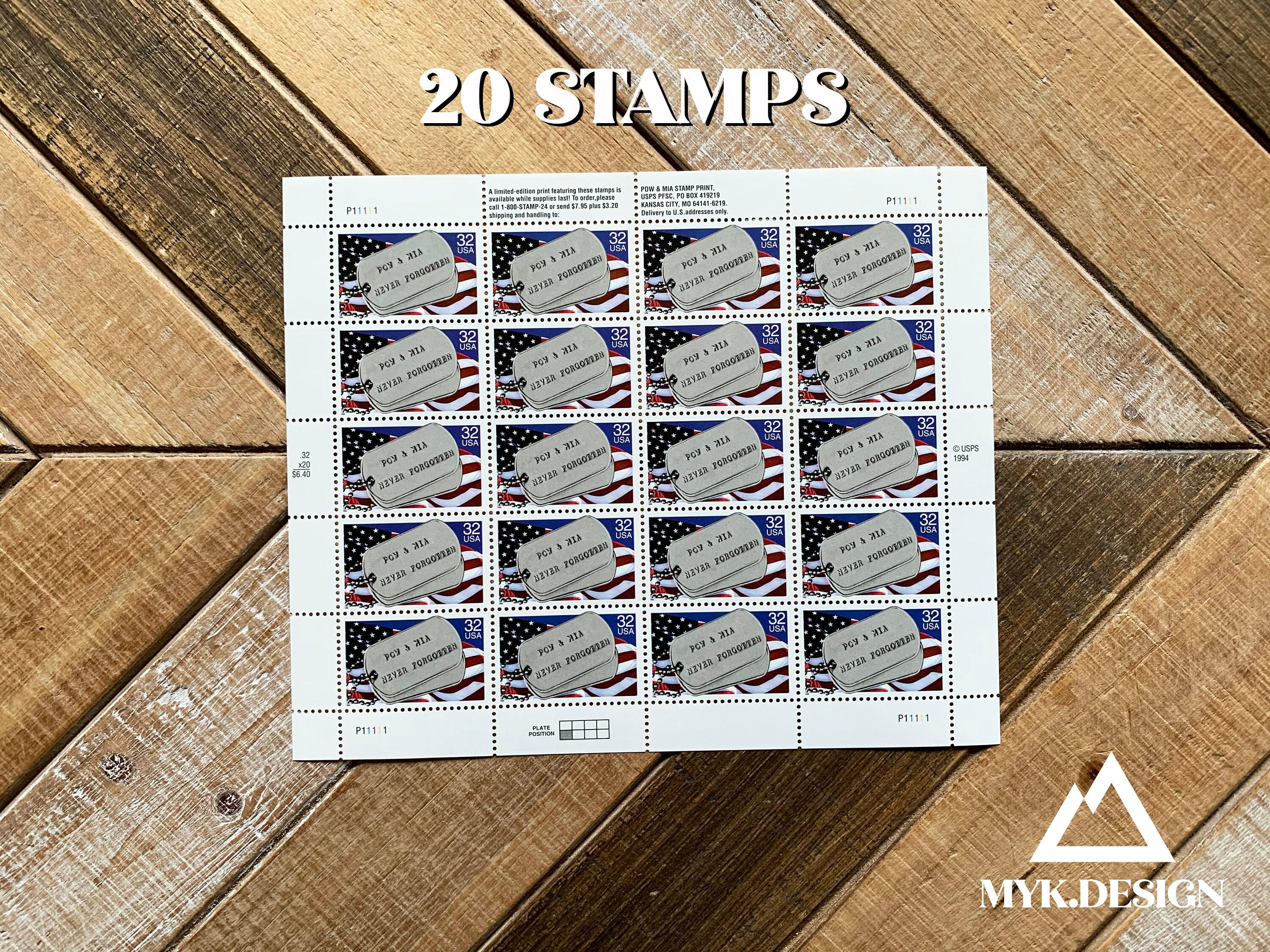 POW and MIA Servicemembers | 1995 | Vintage US Postage Stamps, Scott ...