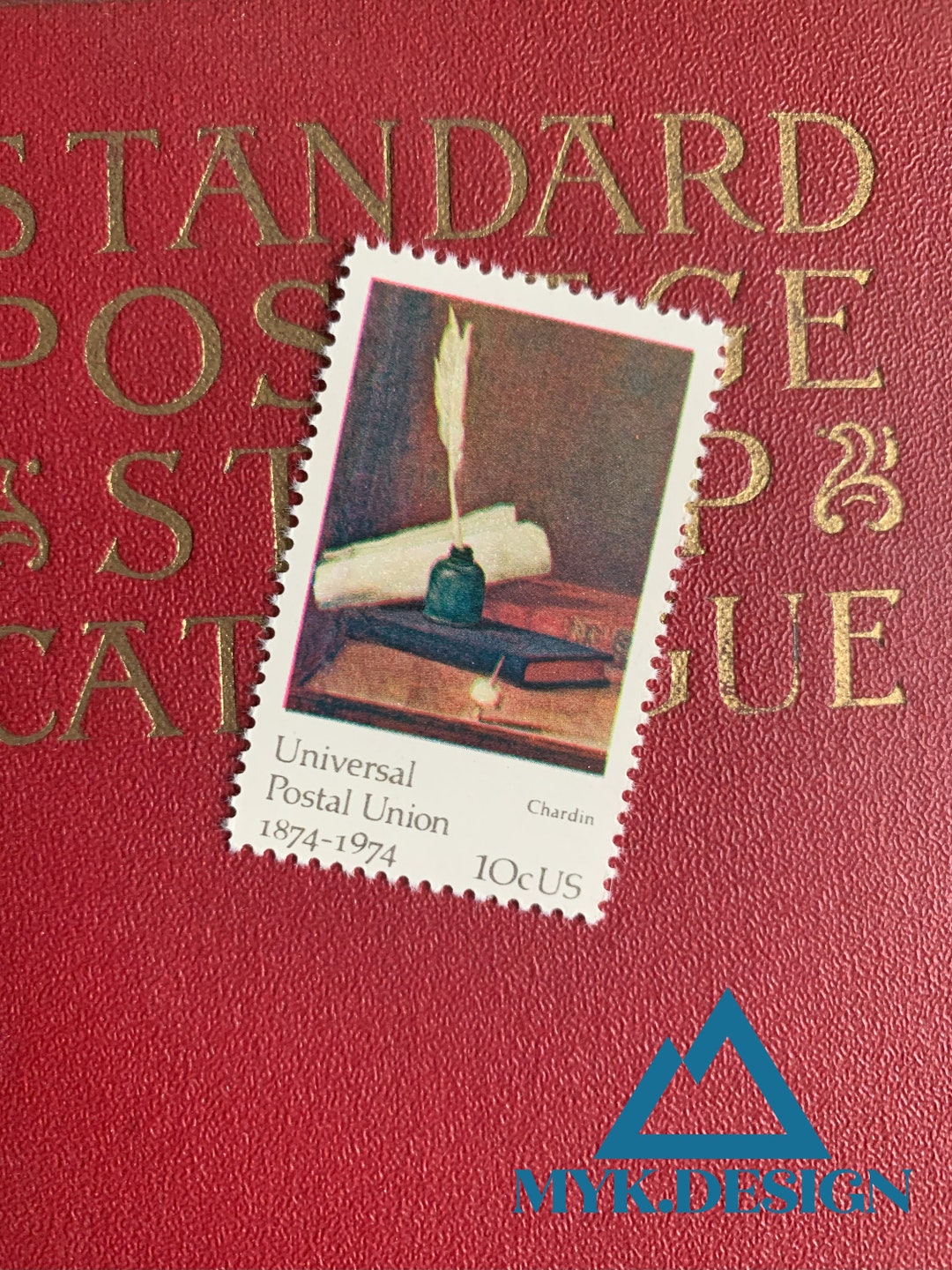 Inkwell and Quill: Chardin | 1974 | Vintage US Postage Stamps | Face ...