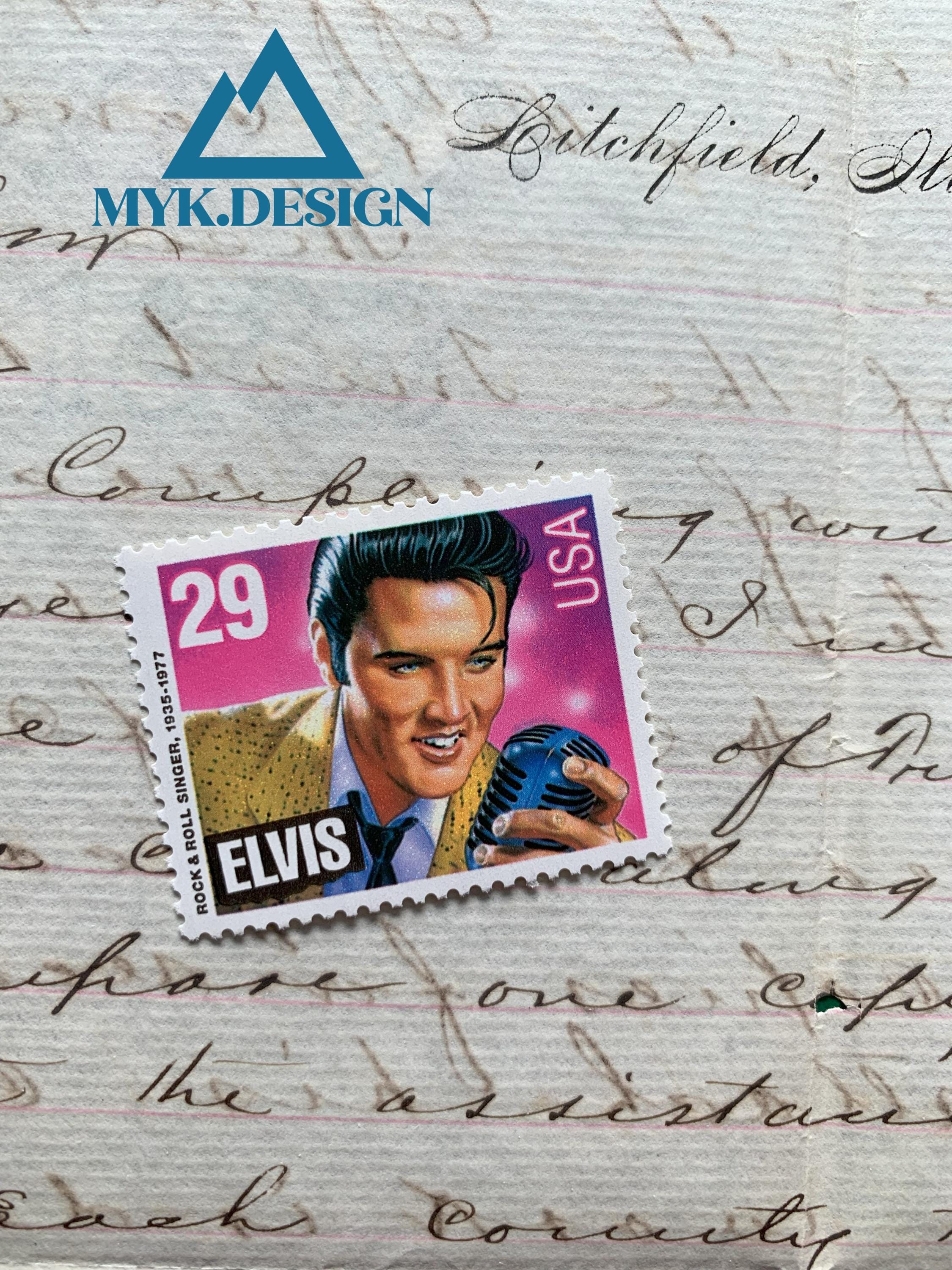 Elvis Presley | 1993 | Vintage US Postage Stamps, Scott #2721 | Face ...