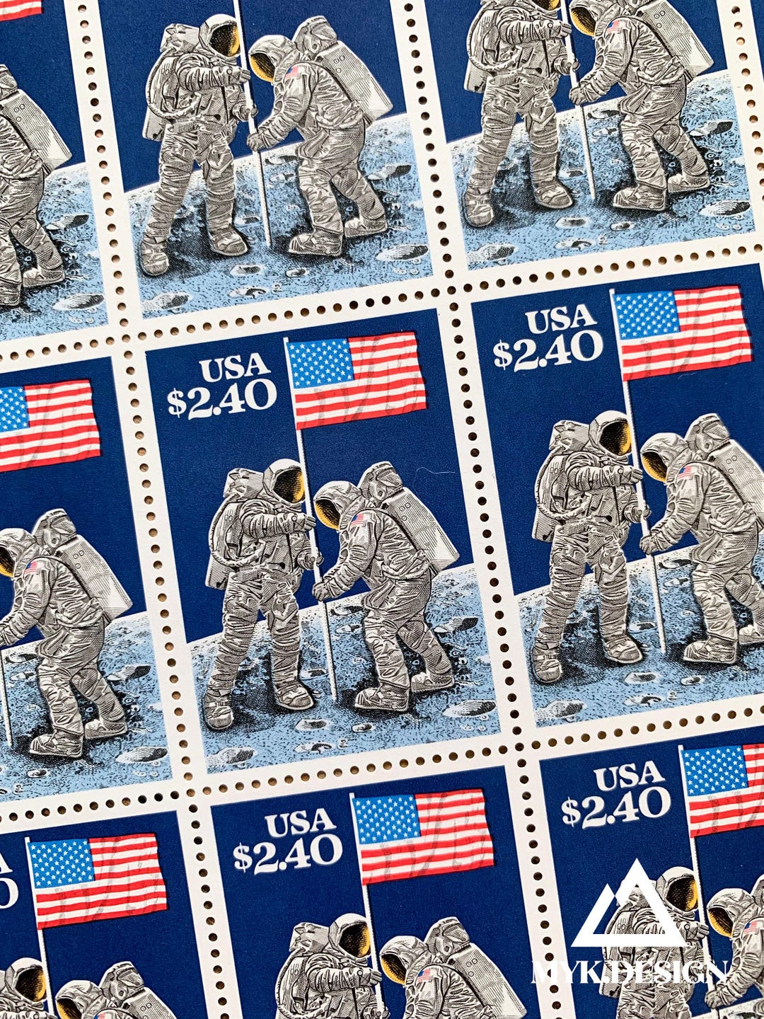 Moon Landing, 20th Anniv | 1989 | Vintage US Postage Stamps, Scott ...