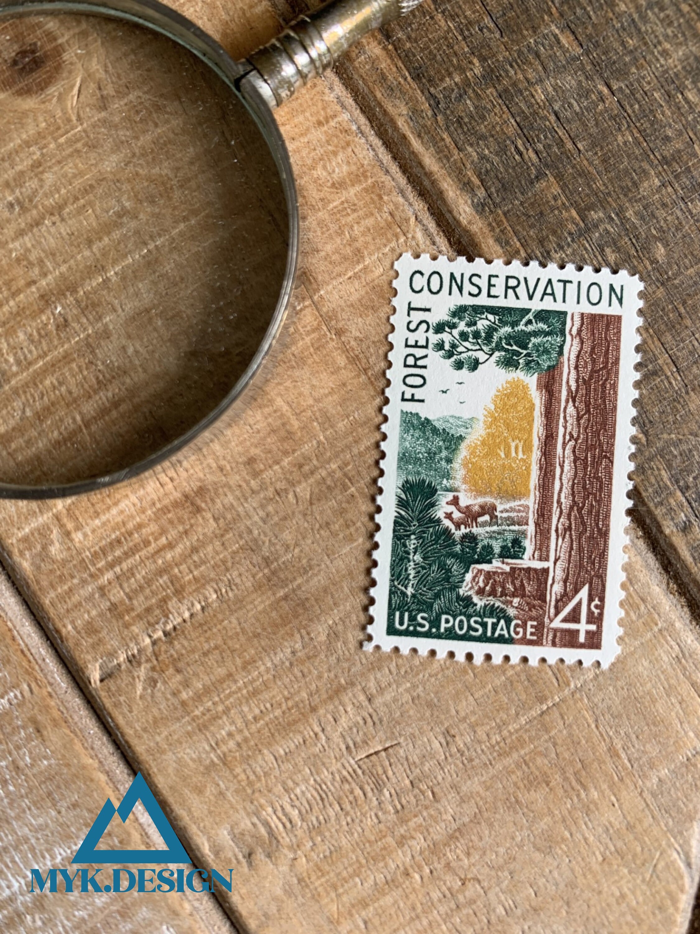 Forest Conservation 1958 Vintage US Postage Stamps Face Value 4 Cents ...