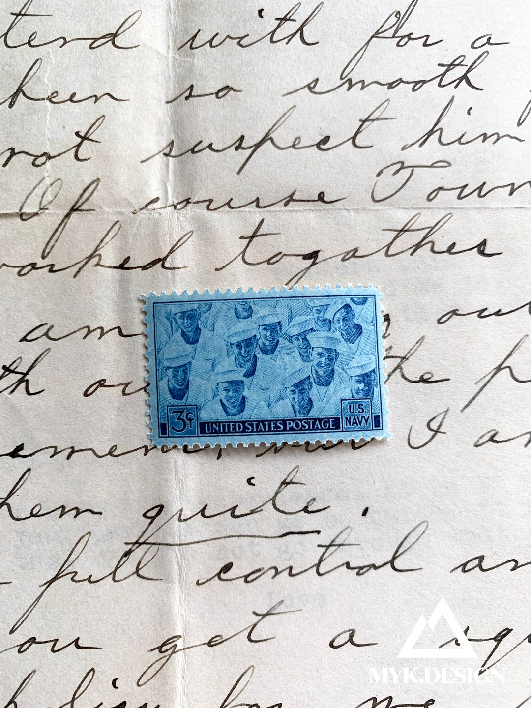 Navy 1945 Vintage Us Postage Stamps Face Value 3 Cents Scott 935