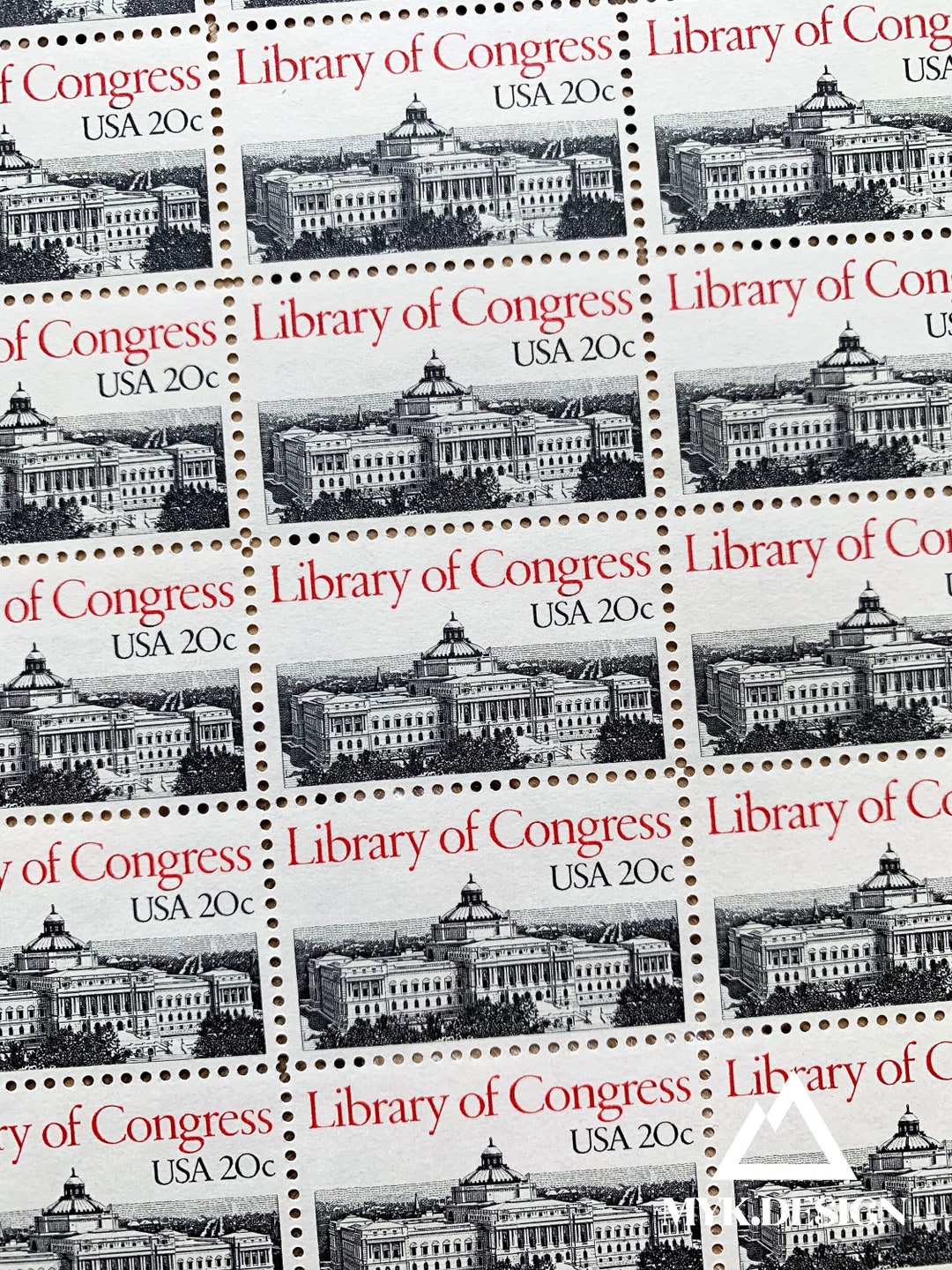 Library of Congress | 1982 | Vintage US Postage Stamps | Face Value 20 ...