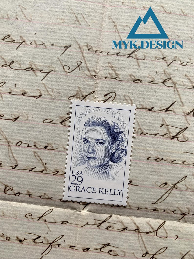 Grace Kelly | 1993 | Vintage US Postage Stamps, Scott #2749 | Face ...