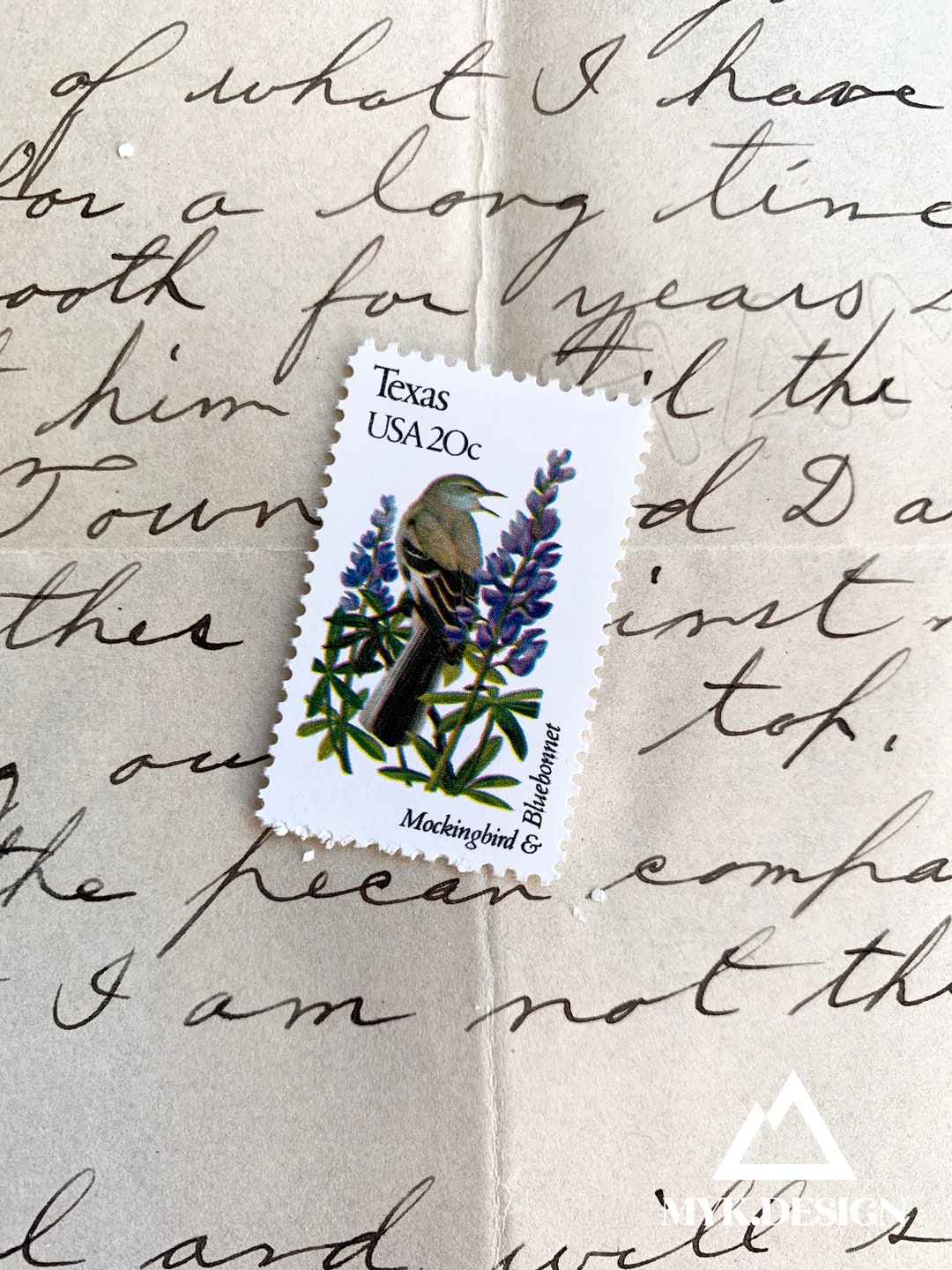 Texas State Bird and Flower: Mockingbird and Bluebonnet | 1982 ...