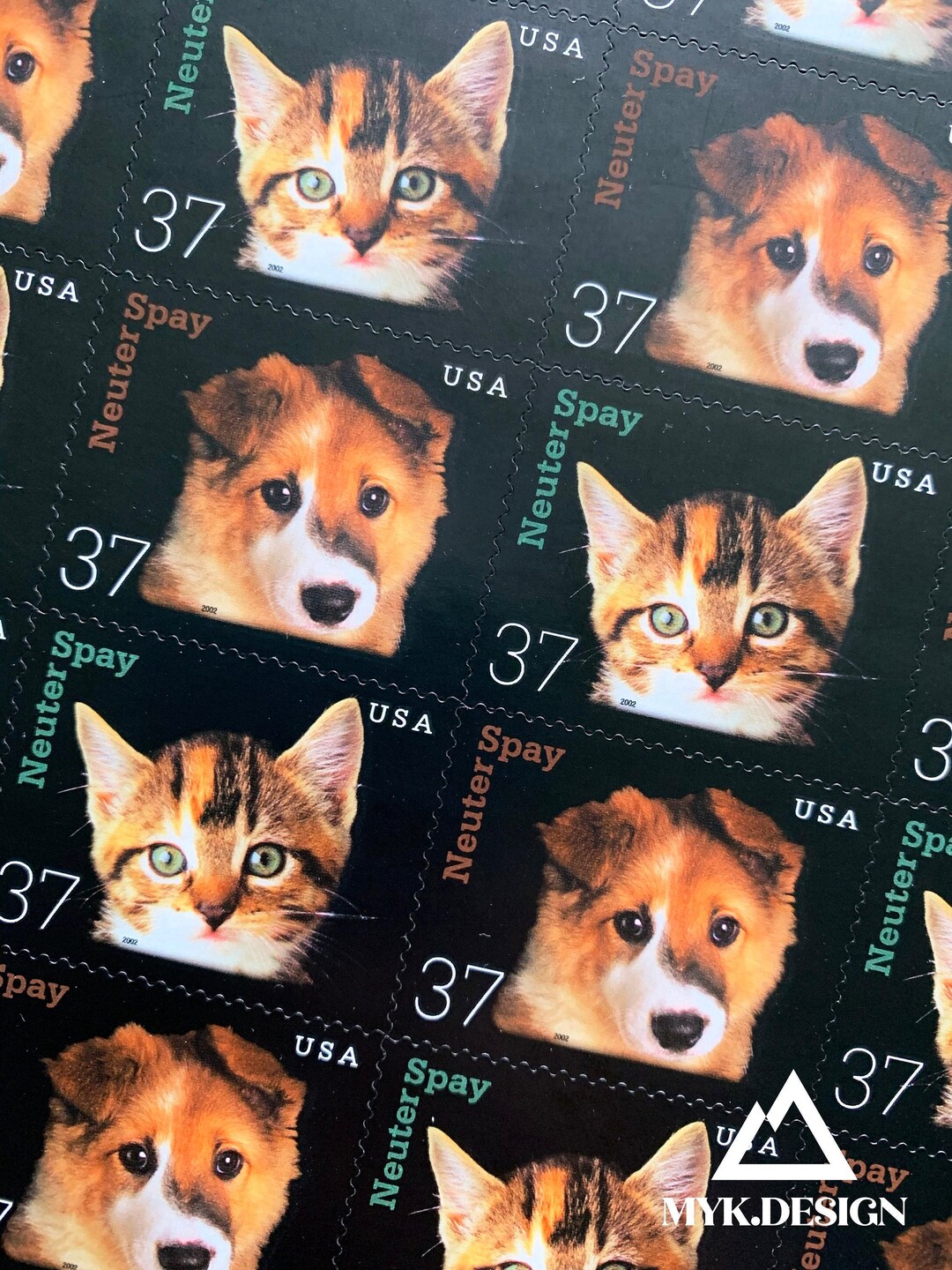 Spay and Neuter | 2002 | Vintage US Postage Stamps, Scott #3670-71 ...
