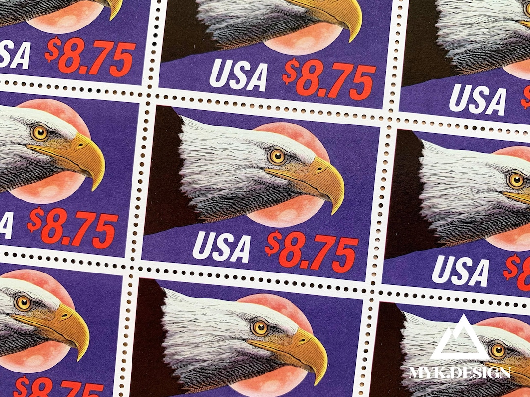 Bald Eagle and Moon Express Mail | 1988 | Vintage US Postage Stamps ...