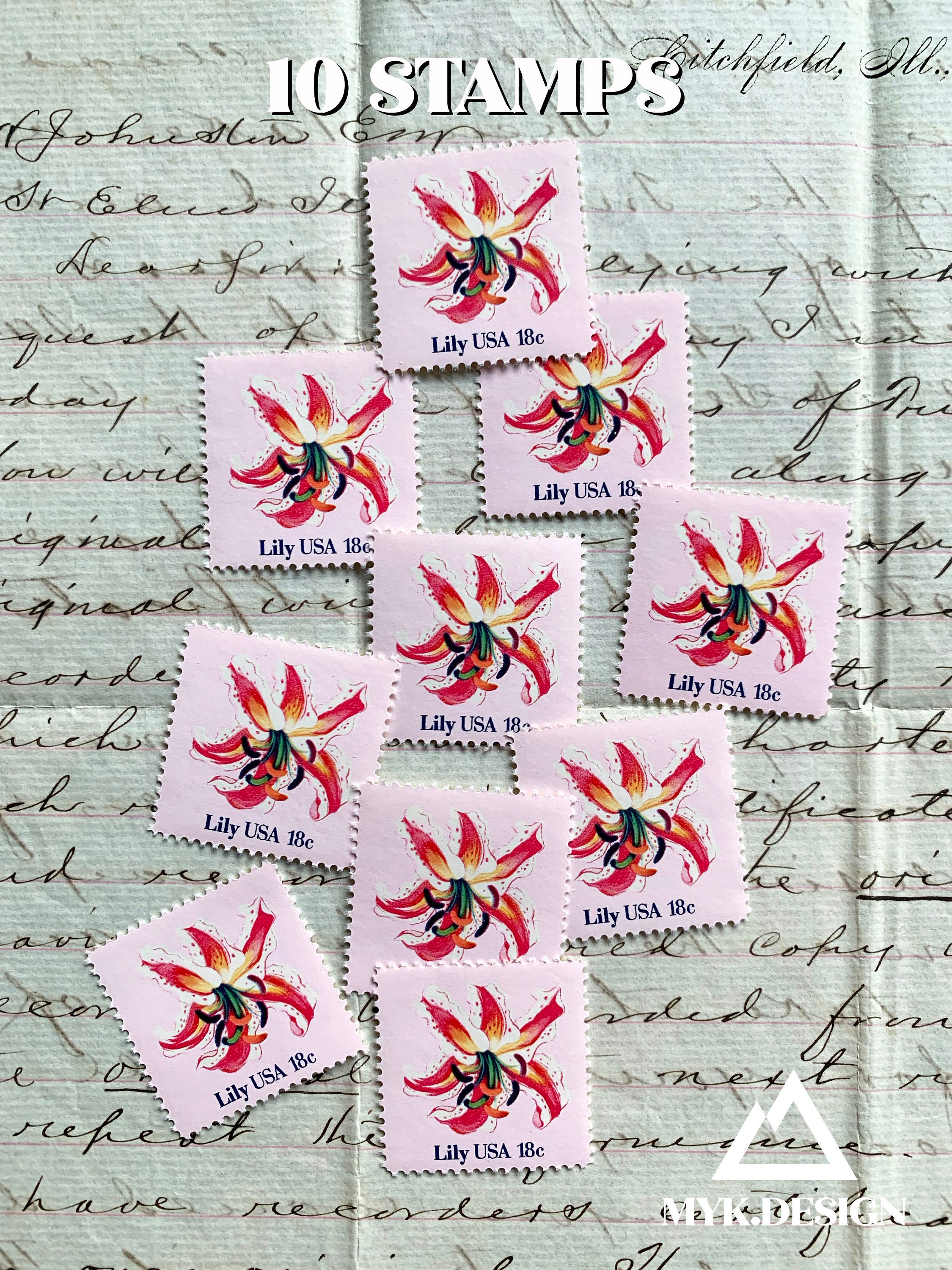 Flowers 1981 Vintage US Postage Stamps Face Value 18 Cents Scott 1879 ...