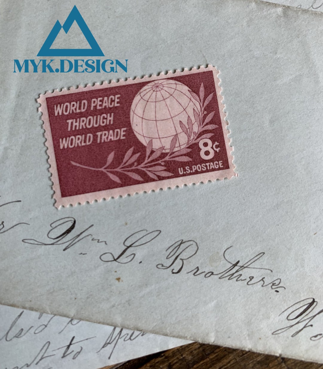 World Peace Through Trade 1959 Vintage US Postage Stamps Face Value 8 ...