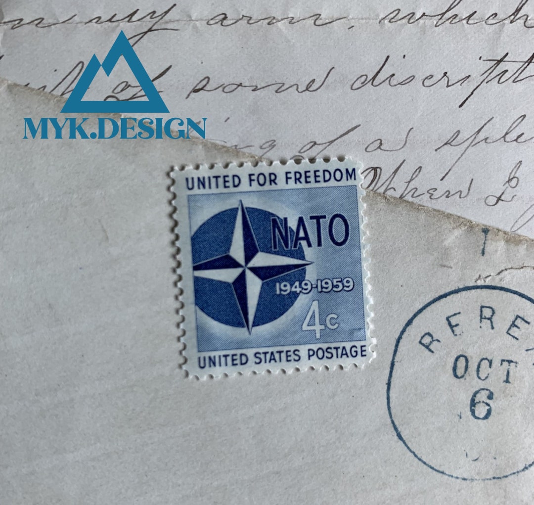 NATO 1959 Vintage US Postage Stamps Face Value 4 Cents - Etsy