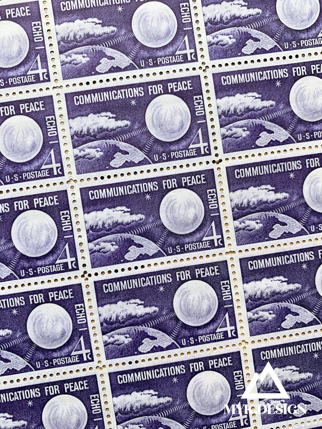 Project Echo I | 1960 | Vintage US Postage Stamps | Face Value 4 Cents ...