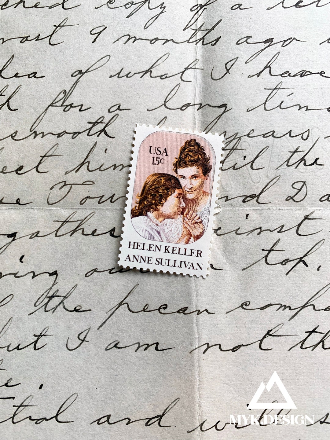 Helen Keller/anne Sullivan 1980 Vintage US Postage Stamps - Etsy